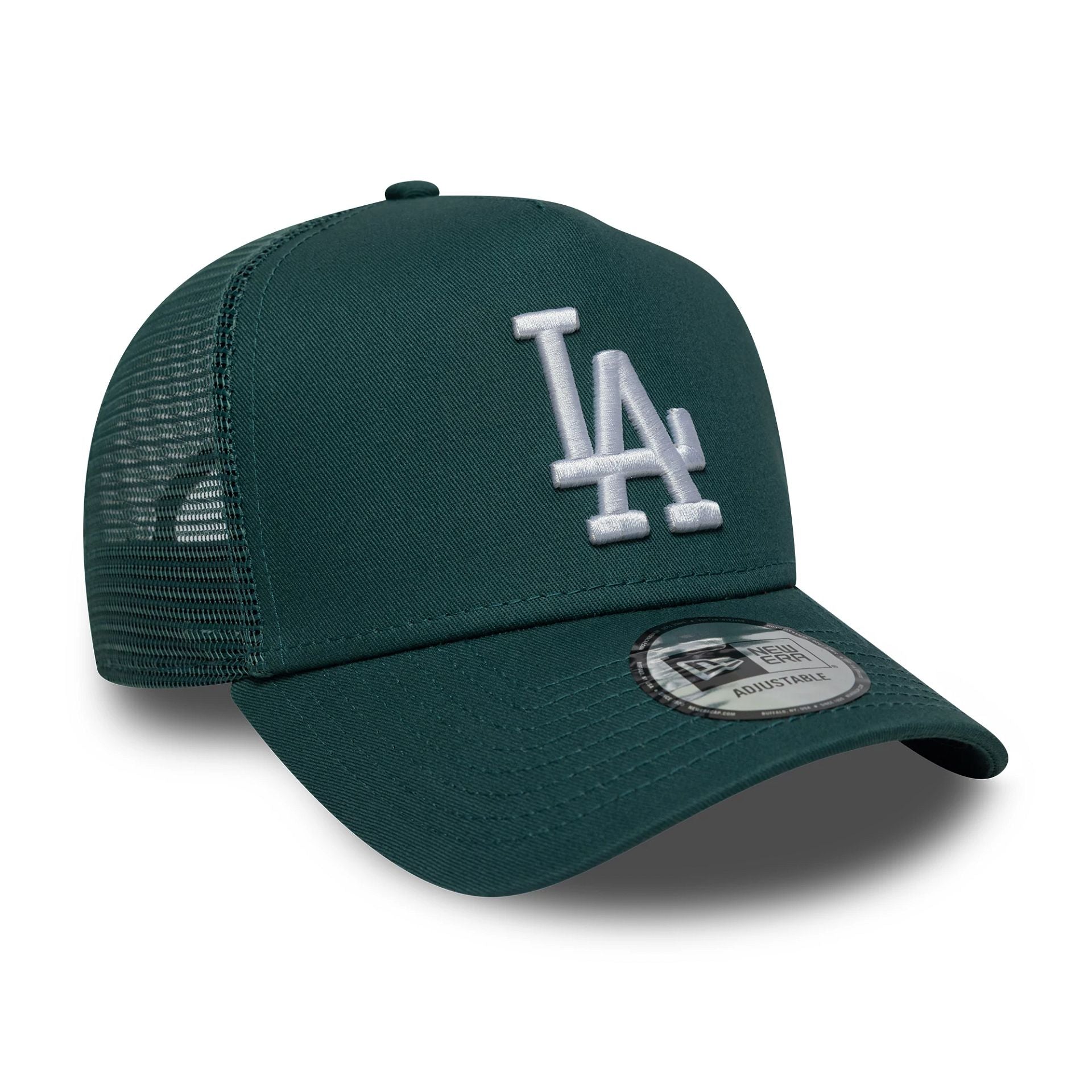 LA Dodgers MLB Dark Green 9FORTY A-Frame Trucker Cap